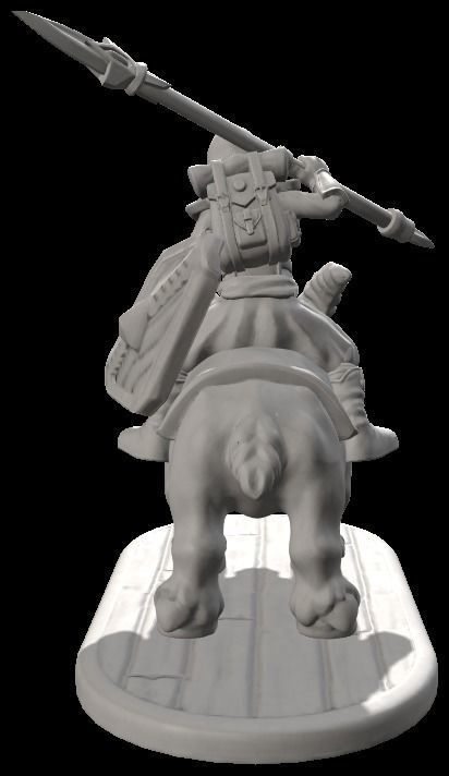 Mounted Halfling Fighter 3D model | CGTrader