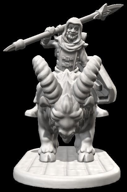 Mounted Halfling Fighter 3D model | CGTrader