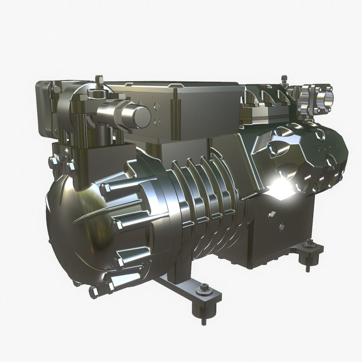 Ice Compressor Hardsurface industrial Machine 3D model | CGTrader