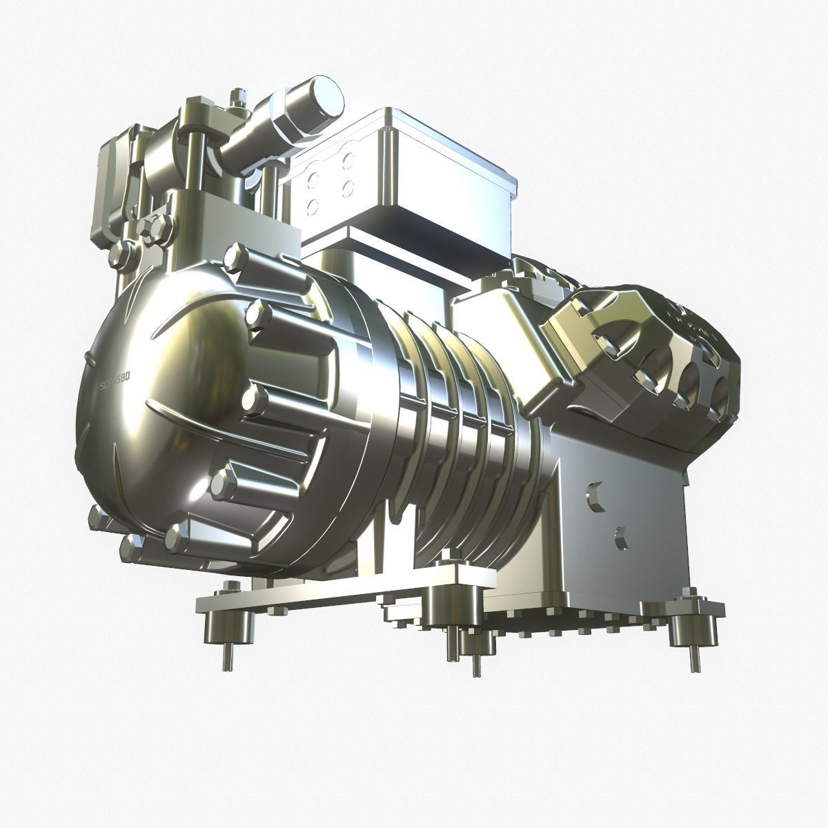 Ice Compressor Hardsurface industrial Machine 3D model | CGTrader
