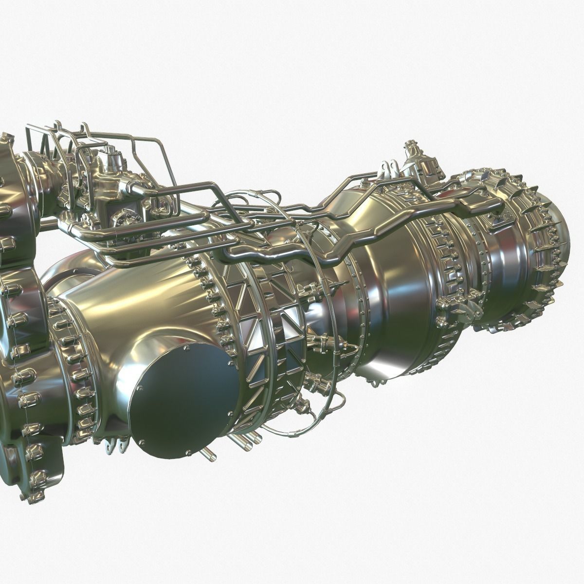 Turboshaft Helicopter Engine 3D model | CGTrader