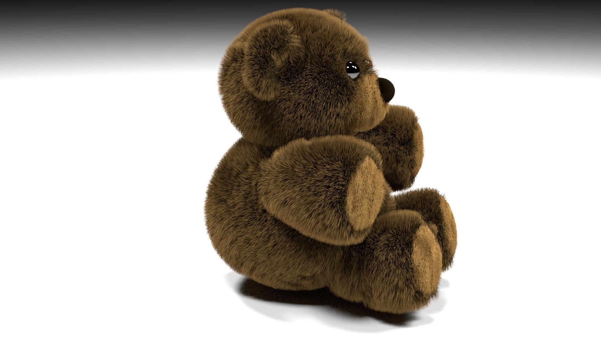 Fluffy Teddy Bear - Blender 3D model | CGTrader