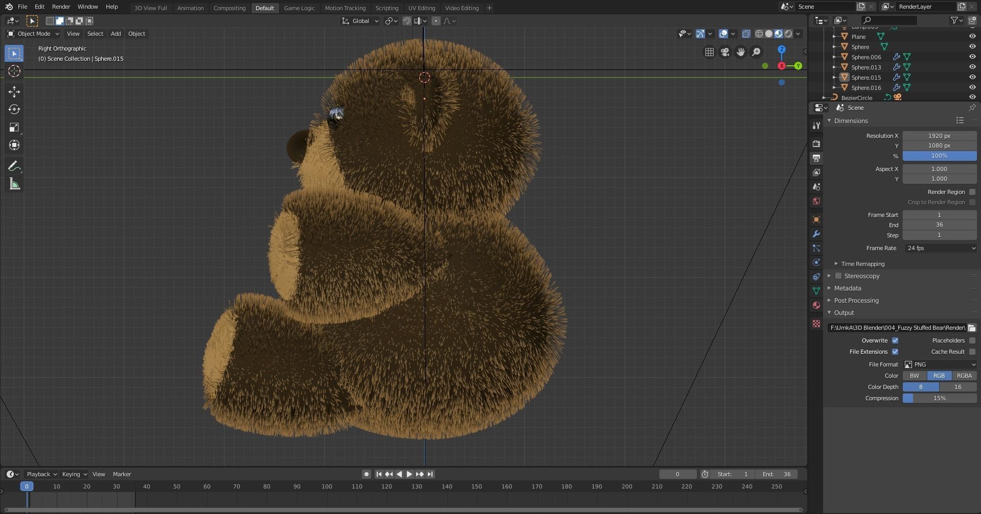 Fluffy Teddy Bear - Blender 3D model | CGTrader