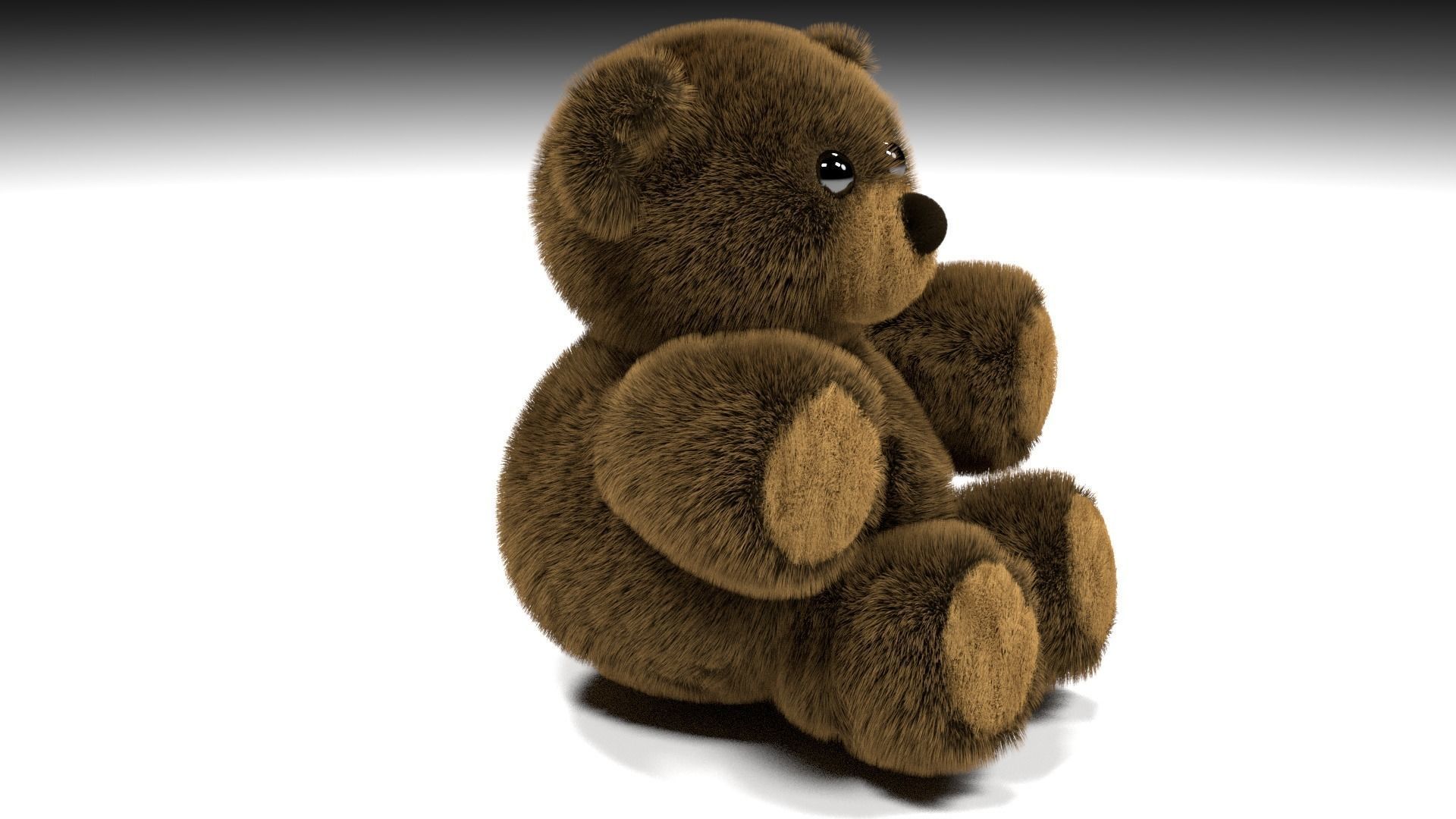 Fluffy Teddy Bear - Blender 3D model | CGTrader