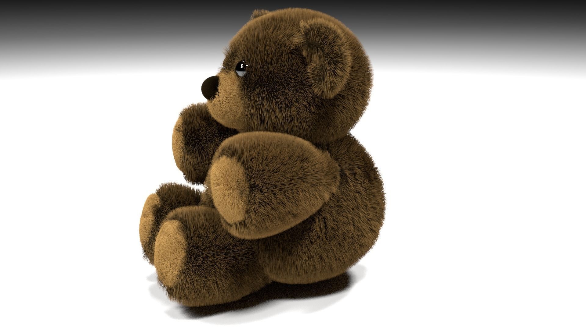 Fluffy Teddy Bear - Blender 3D model | CGTrader