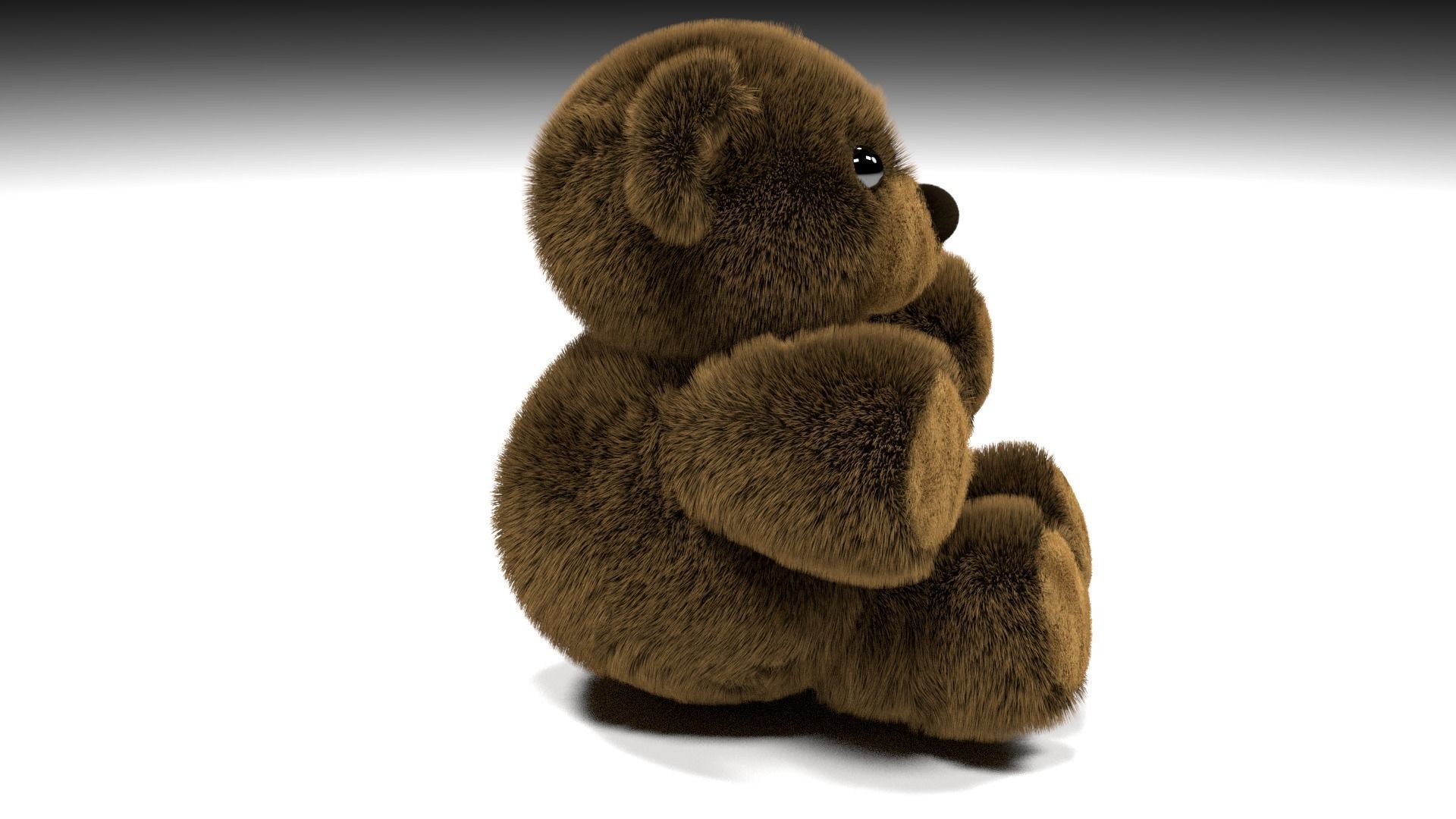 Fluffy Teddy Bear - Blender 3D model | CGTrader