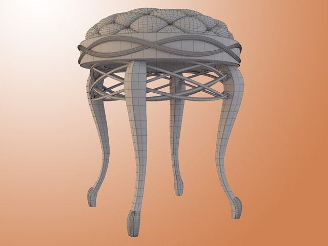 buff chair free 3D model | CGTrader