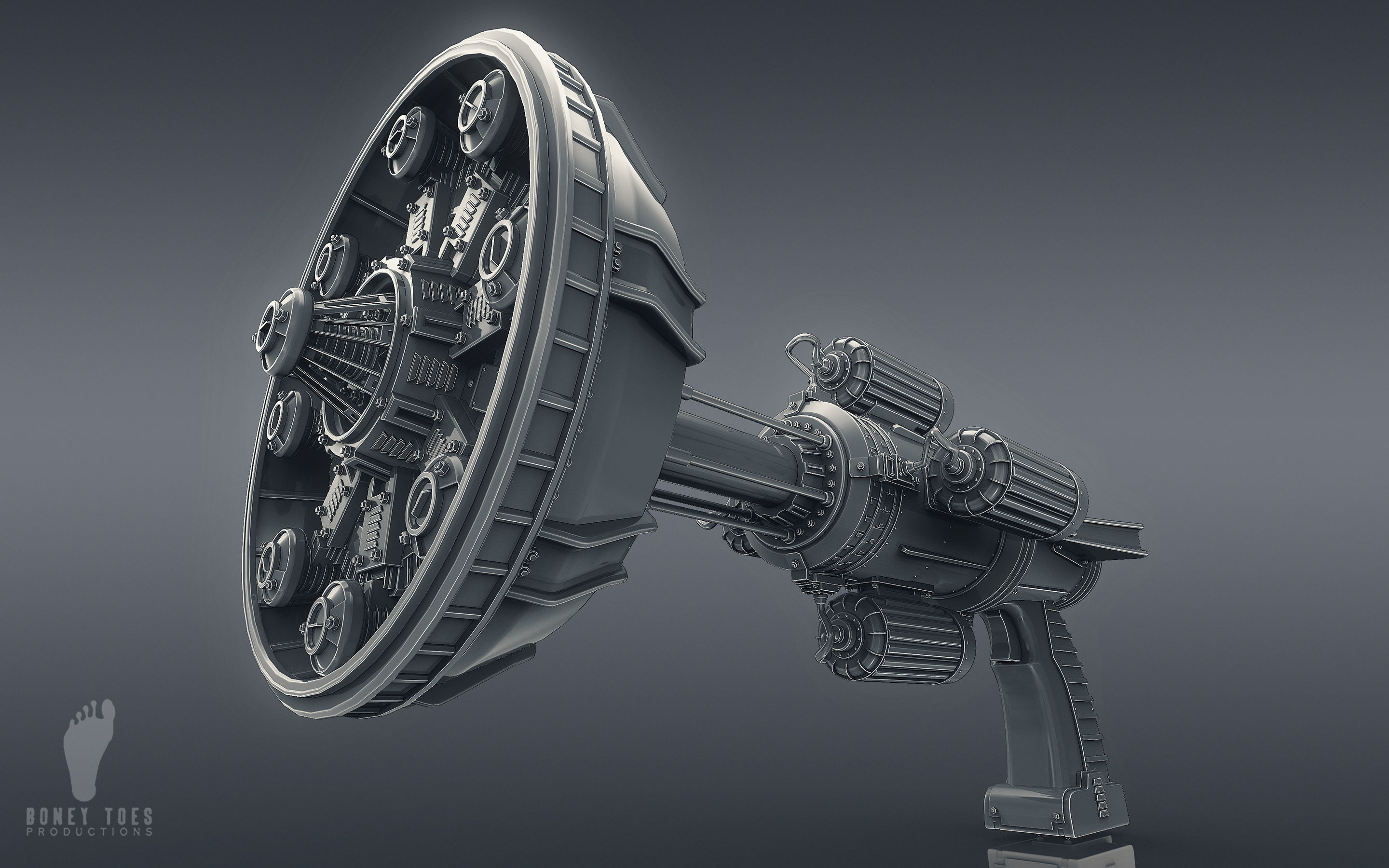 Scifi Ray Gun Blaster 3D Model 3D model | CGTrader