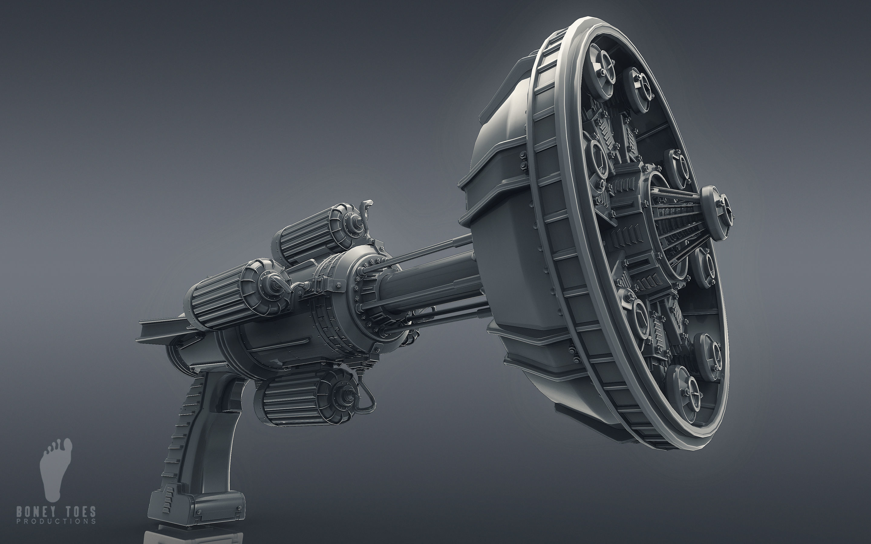 Scifi Ray Gun Blaster 3D Model 3D model | CGTrader