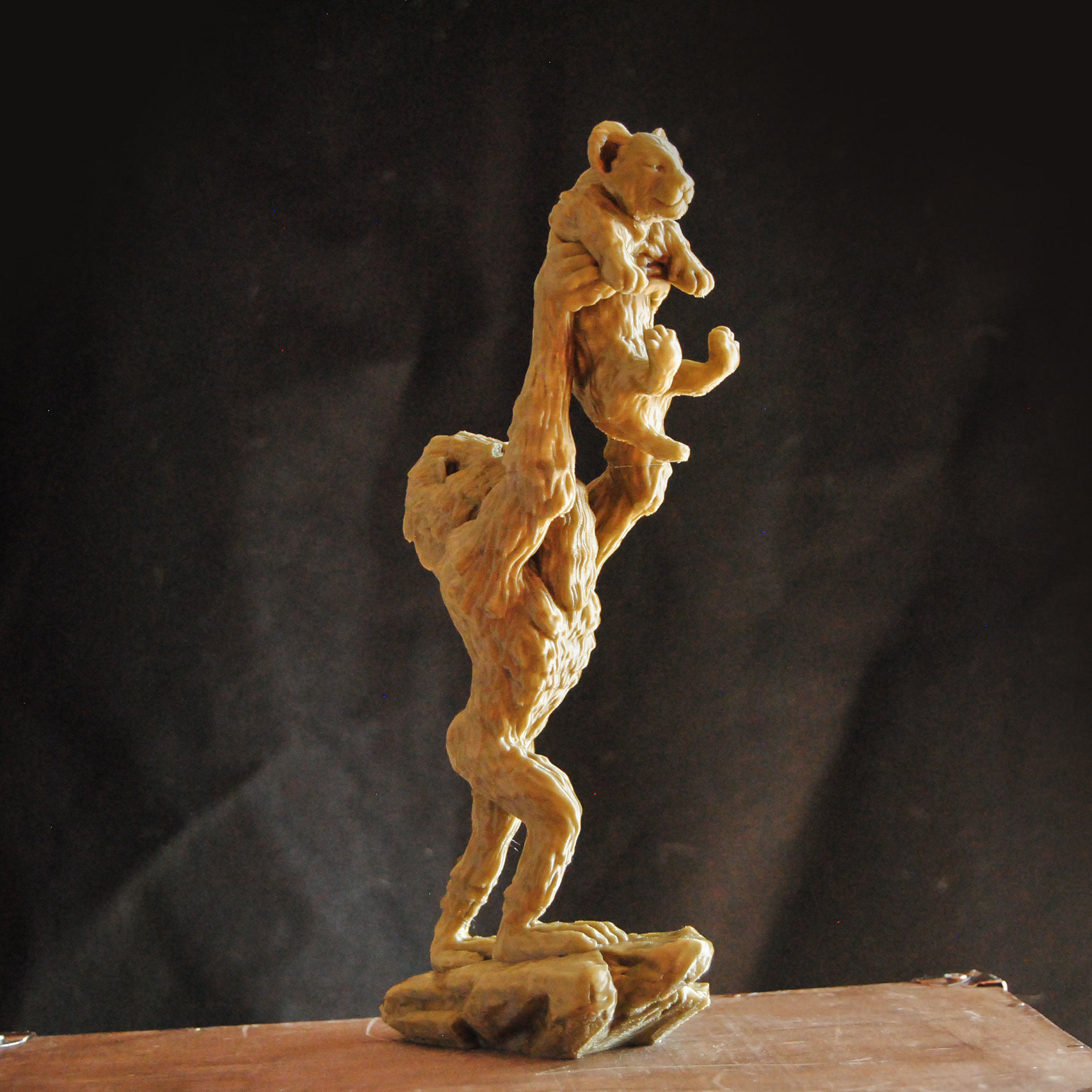 SIMBA AND RAFIKI - THE LION KING 3D model 3D printable | CGTrader