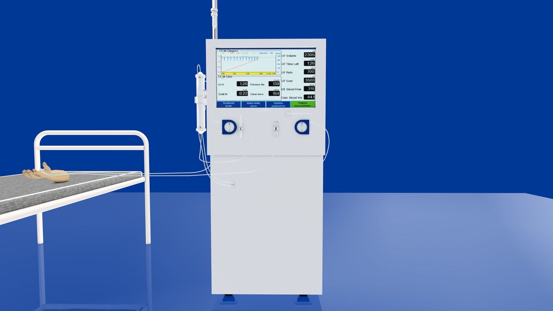 3D model Dialysis machine VR / AR / low-poly | CGTrader