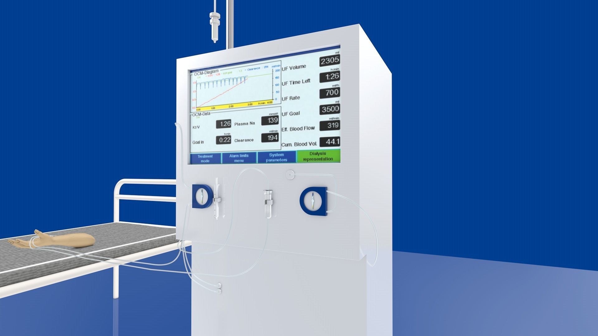 3D model Dialysis machine VR / AR / low-poly | CGTrader