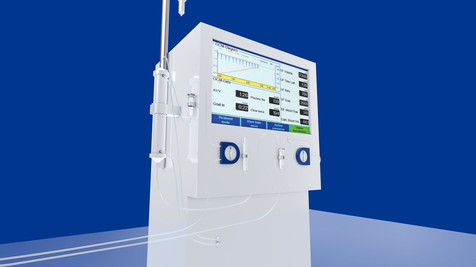 3D model Dialysis machine VR / AR / low-poly | CGTrader