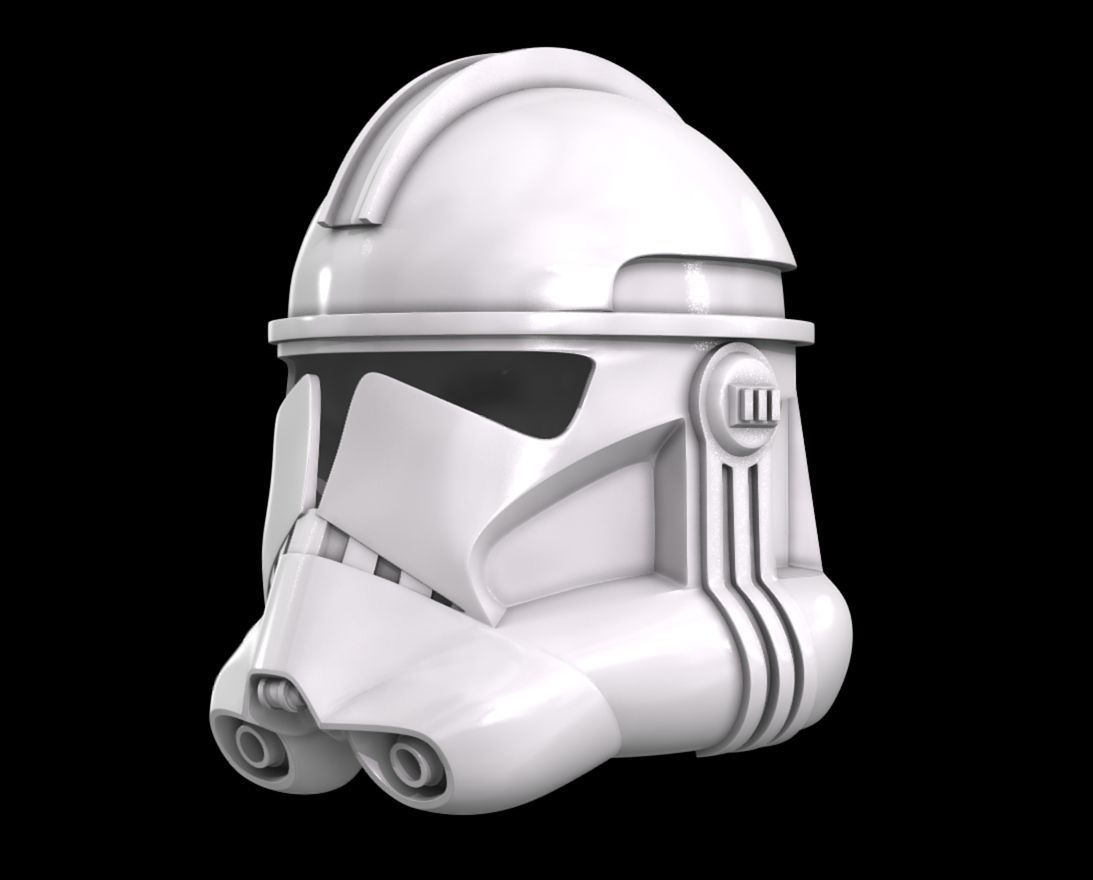 Star Wars Clone Trooper Helmet 3D model 3D printable | CGTrader