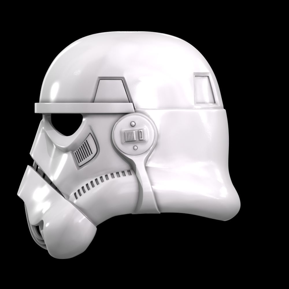 Star wars Rogue One - Solo Stormtrooper Helmet 3D model 3D printable ...