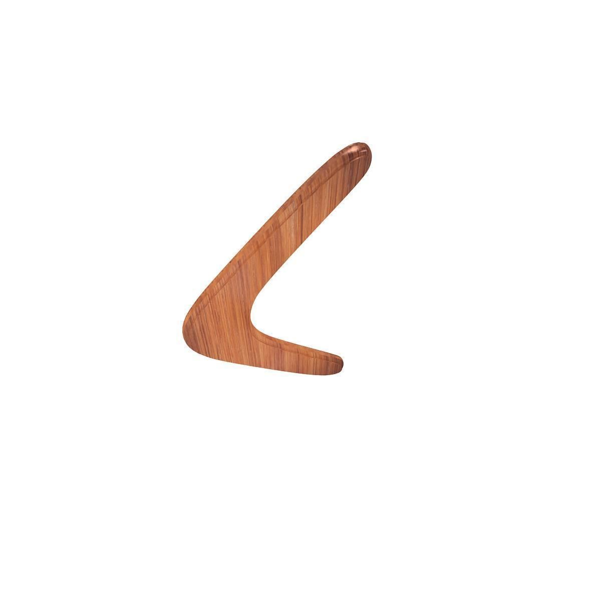 Boomerang wooden arrow wall art 3D model | CGTrader