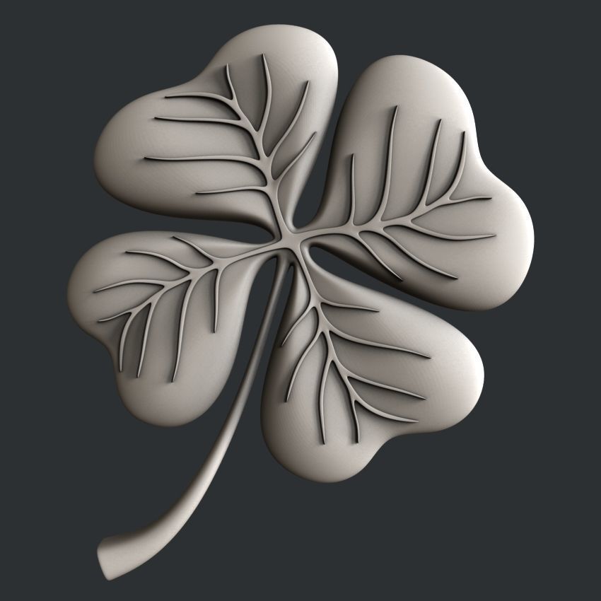 3d STL models for CNC router clover 3D model | CGTrader
