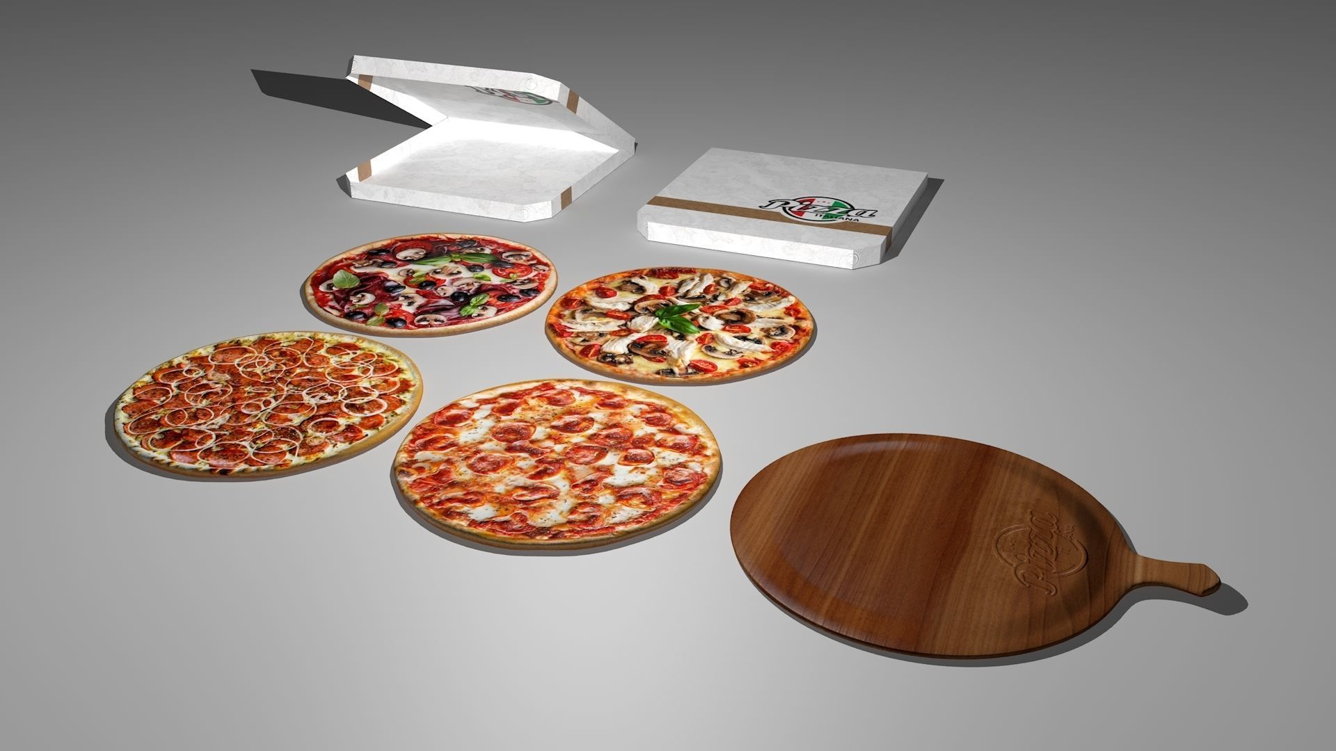 Pizza Italiana free 3D model | CGTrader