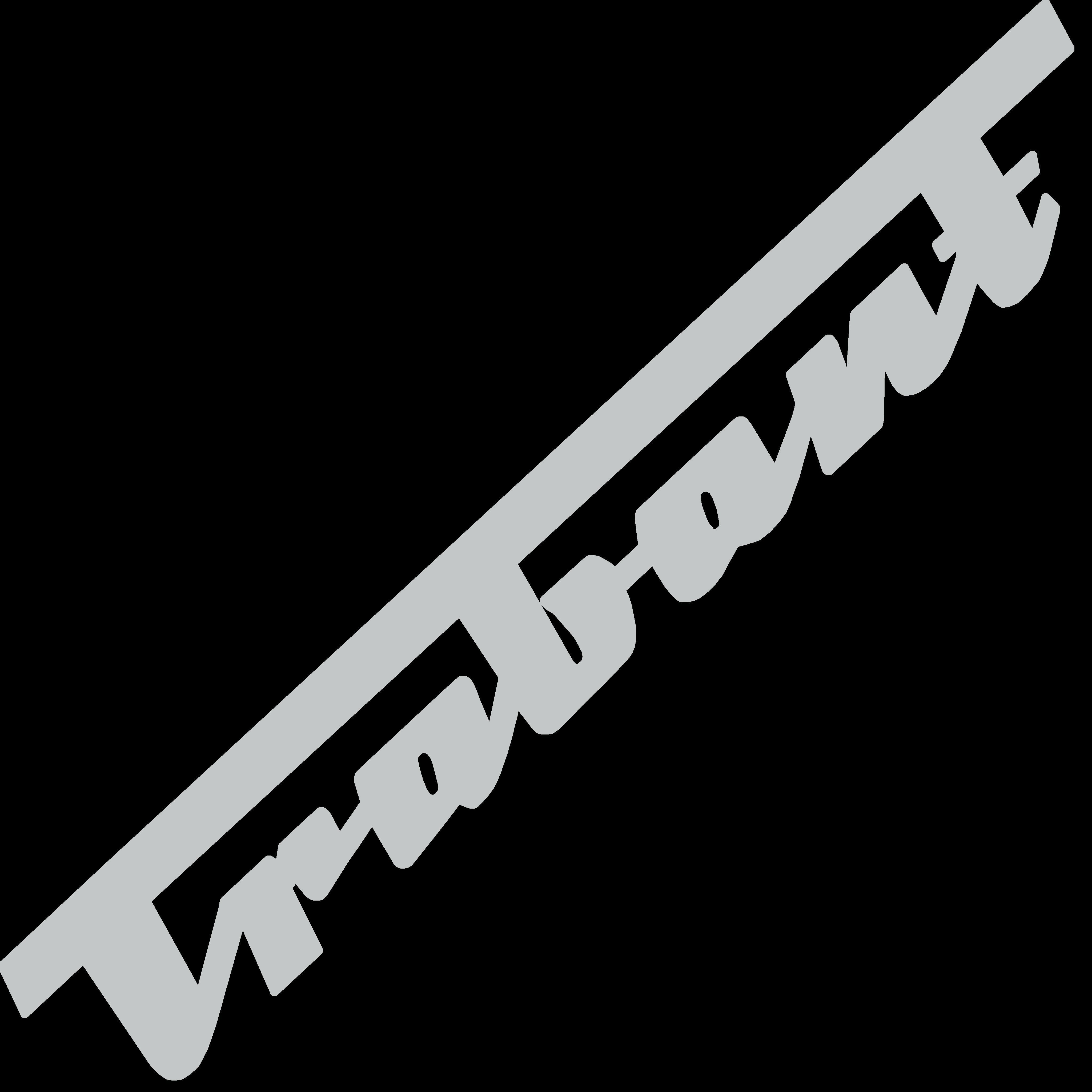 Trabant Font Emblem Logo free 3D model | CGTrader
