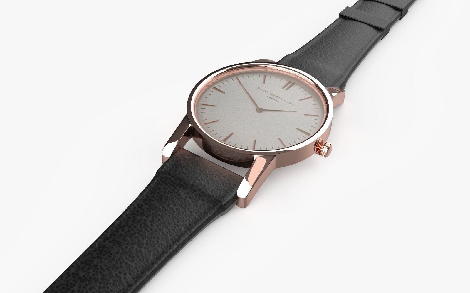 Mens watch with obj and Keyshot rendered scene 3D model | CGTrader