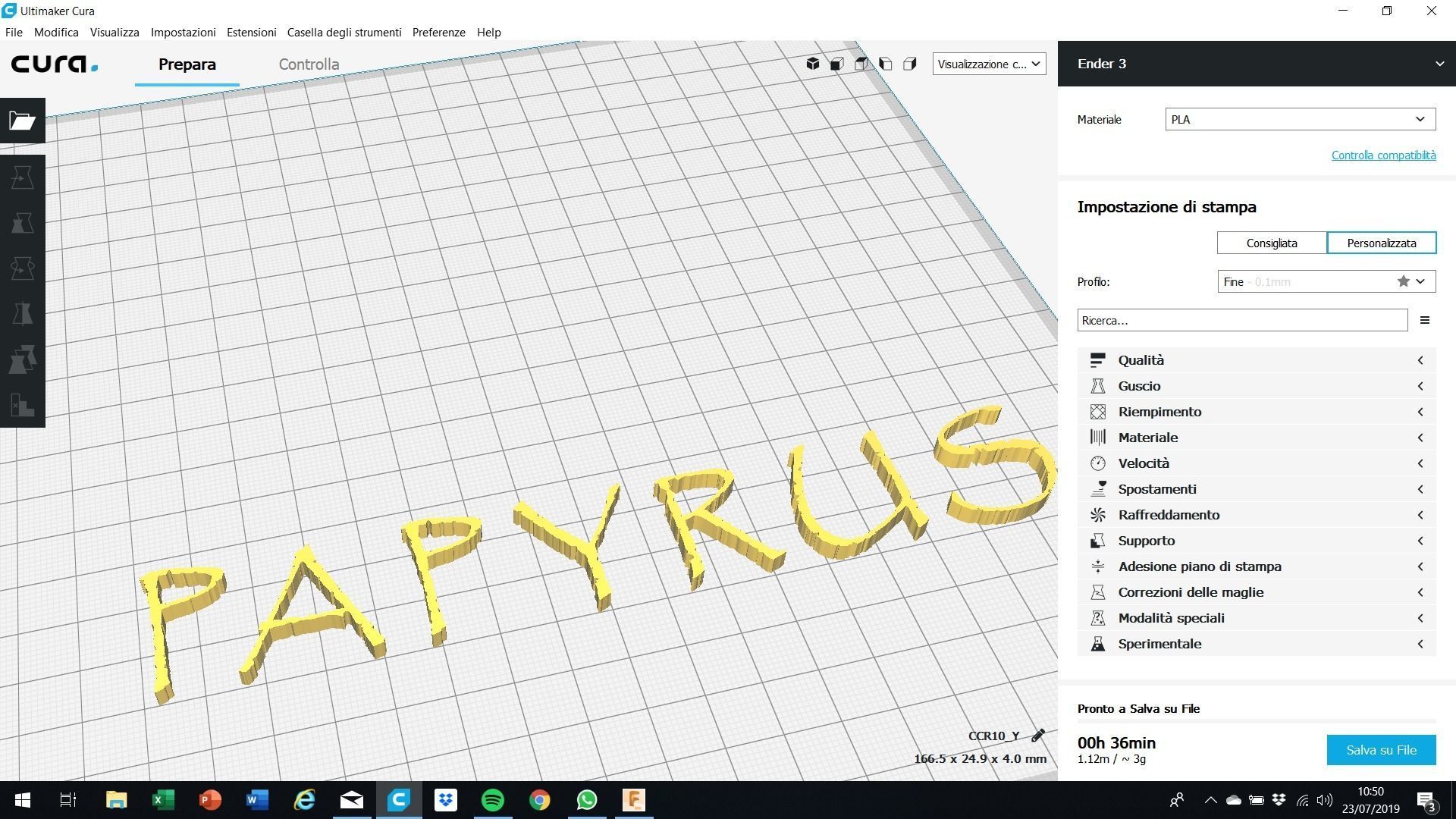PAPYRUS FONT UPPERCASE AND LOWERCASE 3D LETTERS STL FILE 3D model 3D ...