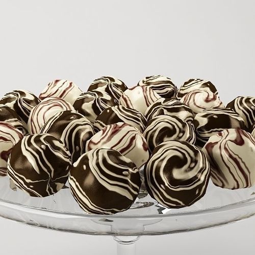 Chocolate candies 01 3D Model MAX FBX - CGTrader.com