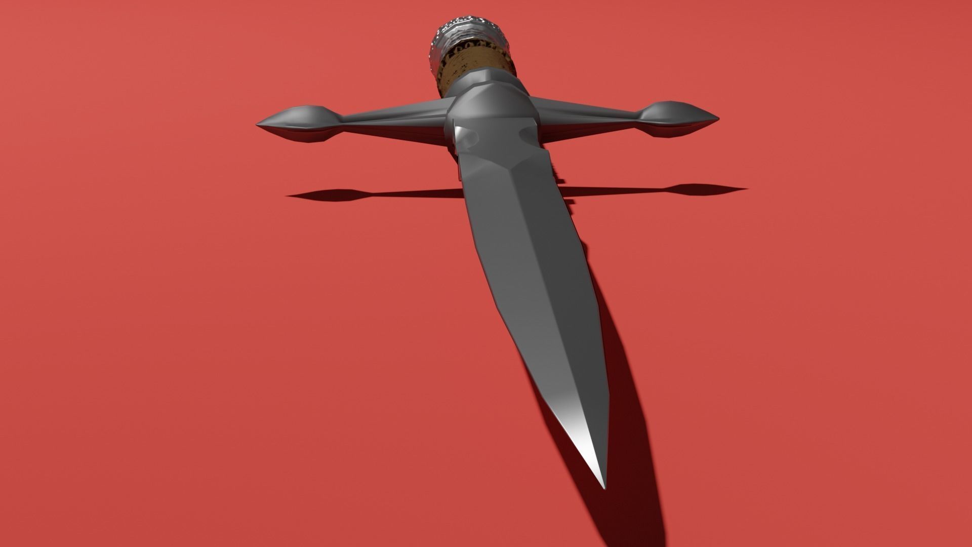 Medieval dagger 3D model | CGTrader