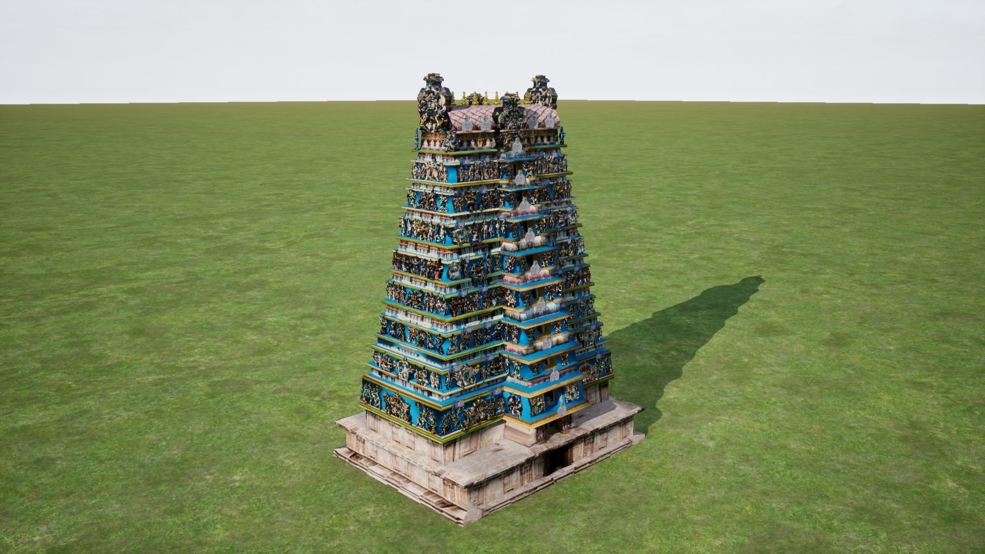 3D model Meenakshi Temple VR / AR / low-poly | CGTrader