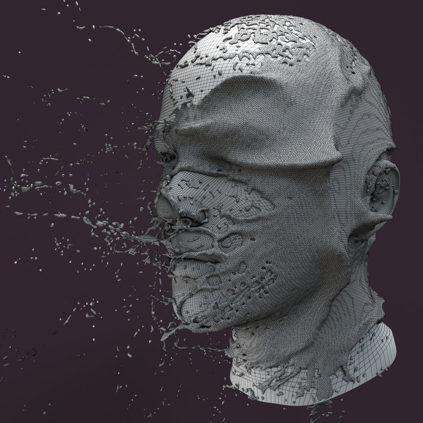 Splash Head 4 3D model | CGTrader