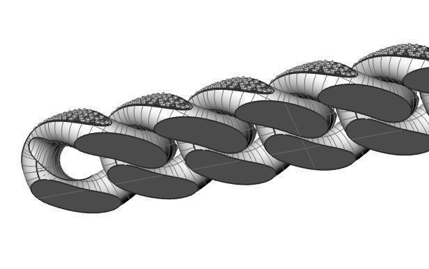 chain necklace bracelet just STL 3D model | CGTrader
