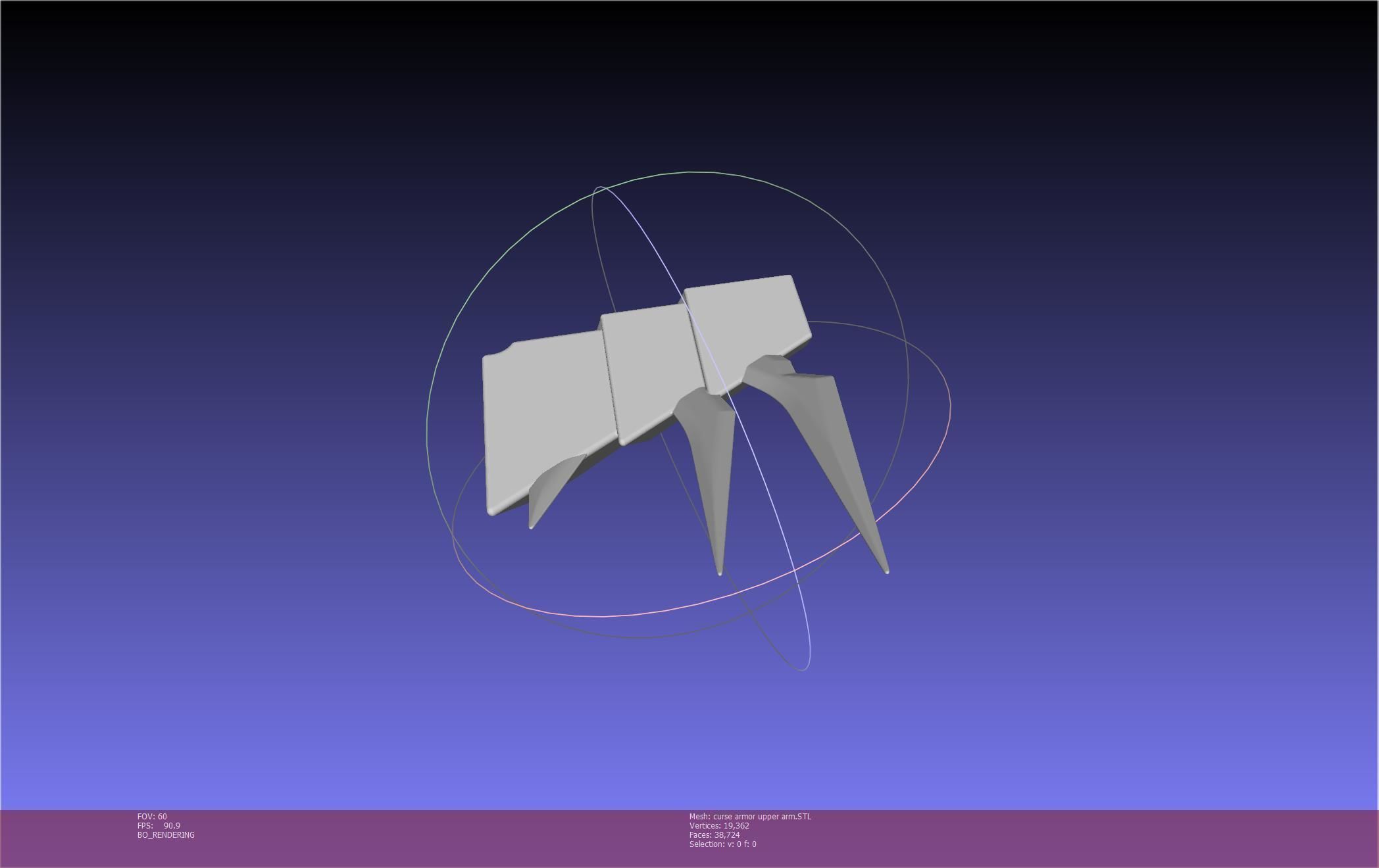 Shield Hero Curse Armor Upper Arm 3D model 3D printable | CGTrader