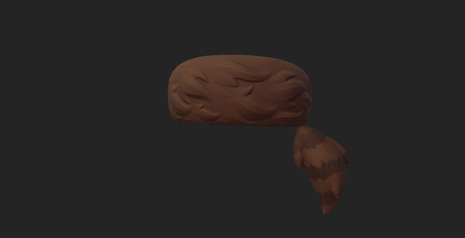 Coonskin Cap 3D model | CGTrader