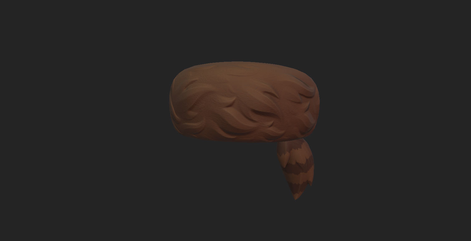 Coonskin Cap 3D model | CGTrader