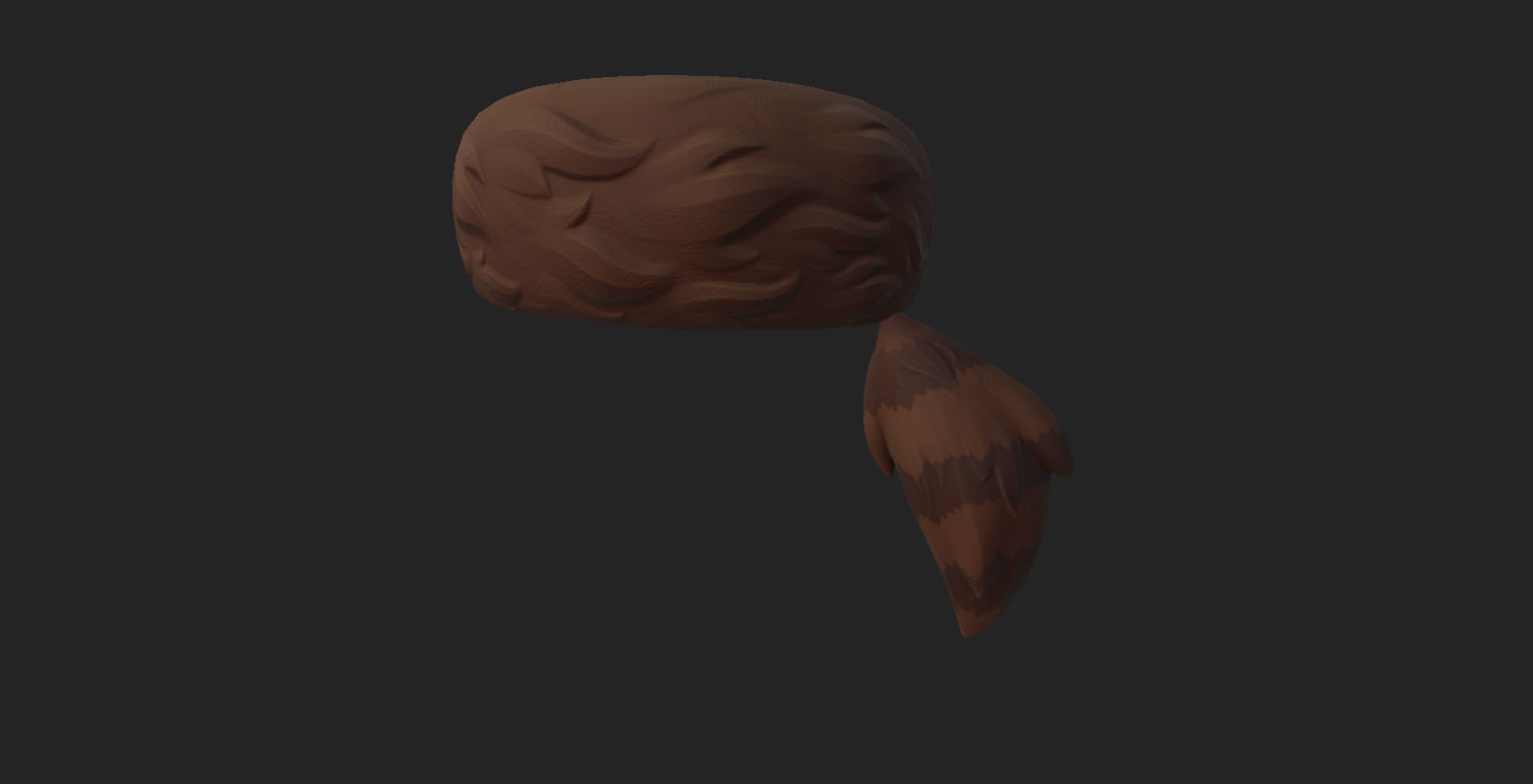 Coonskin Cap 3D model | CGTrader