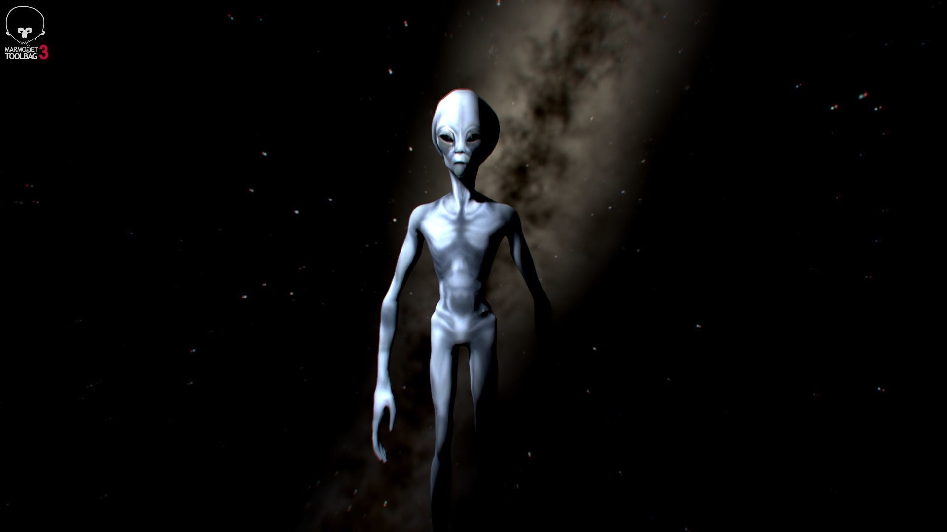 3D model Alien Grey - Classic Roswell Extraterrestrial VR / AR / low ...