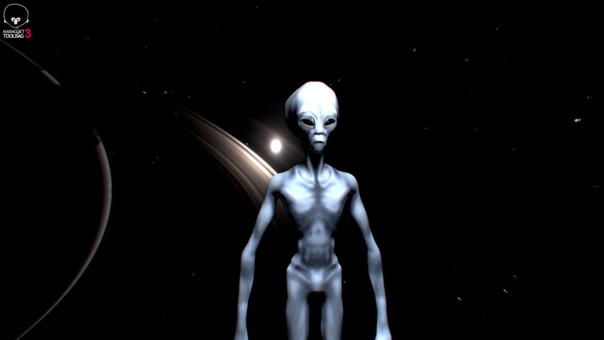 3D model Alien Grey - Classic Roswell Extraterrestrial VR / AR / low ...