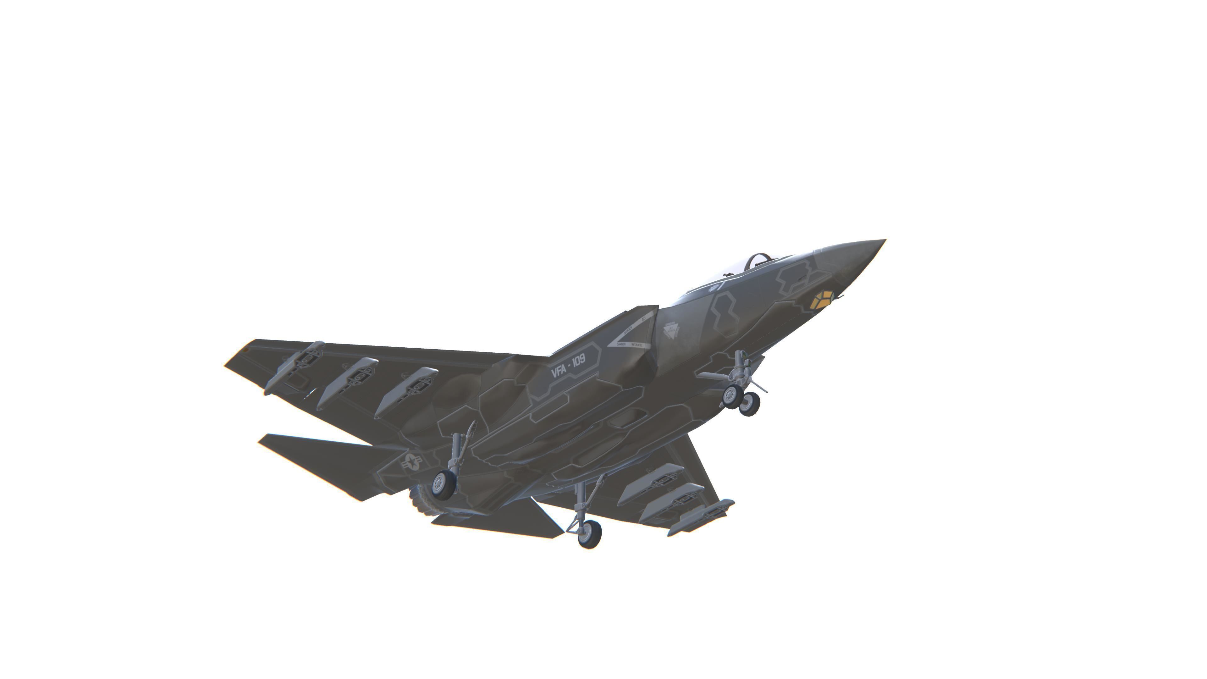 3D model F-35 Lightning Jet Fighter Aircraft VR / AR / low-poly | CGTrader