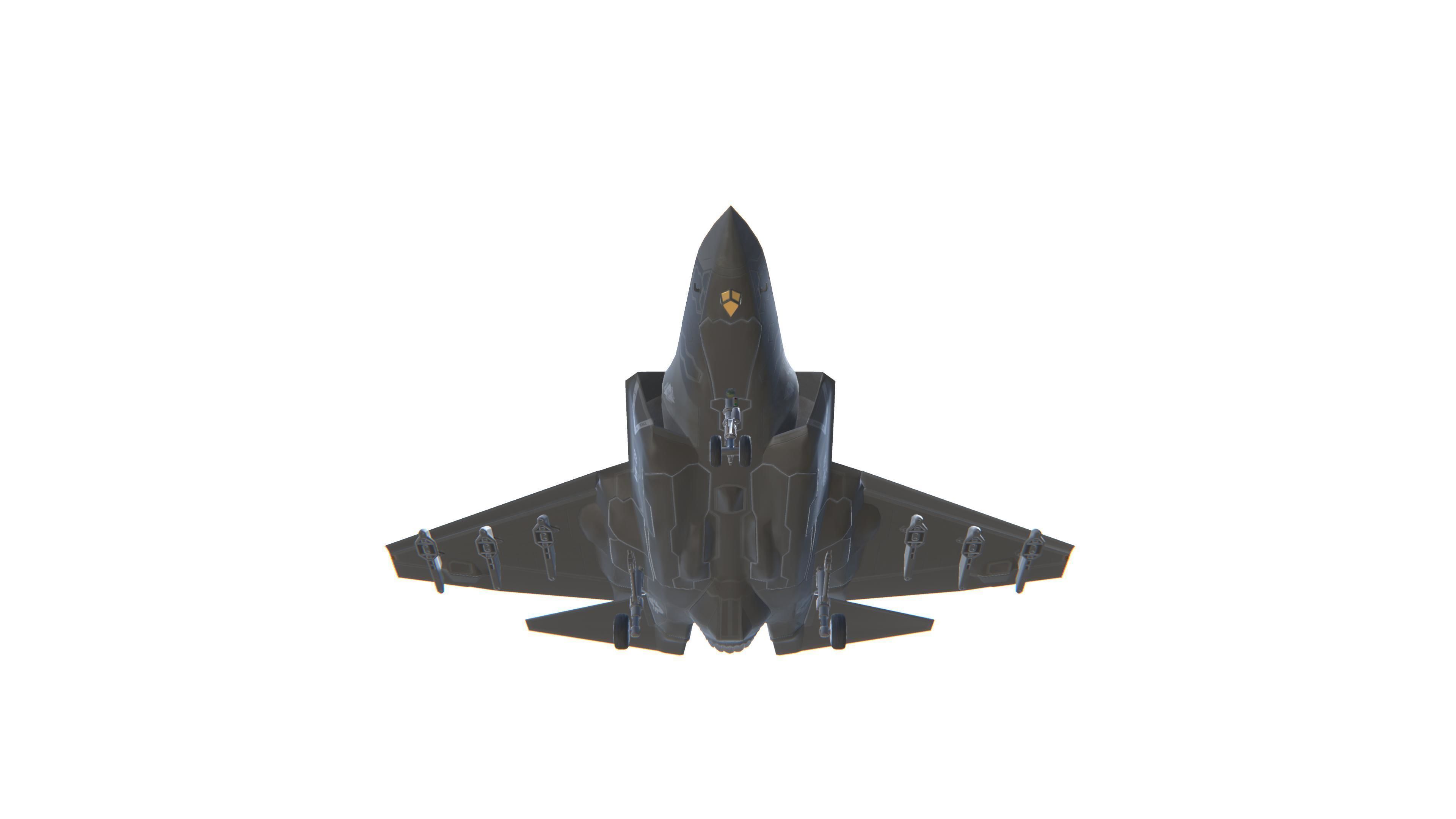 3D model F-35 Lightning Jet Fighter Aircraft VR / AR / low-poly | CGTrader