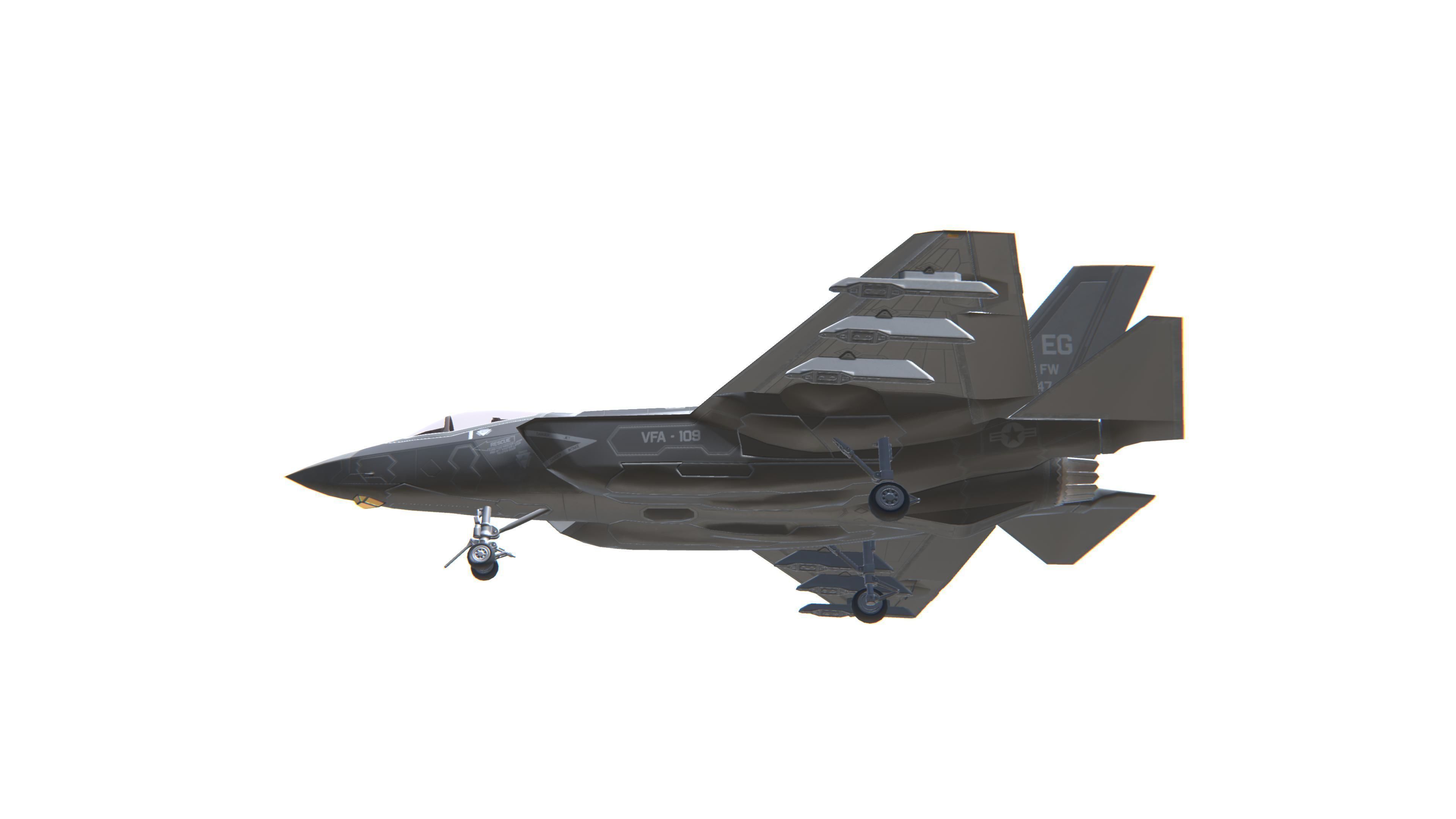 3D model F-35 Lightning Jet Fighter Aircraft VR / AR / low-poly | CGTrader
