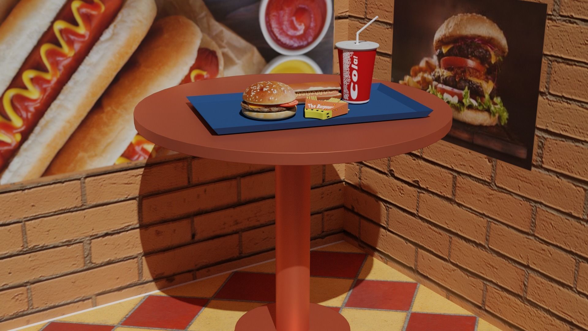 fast food 3D model | CGTrader