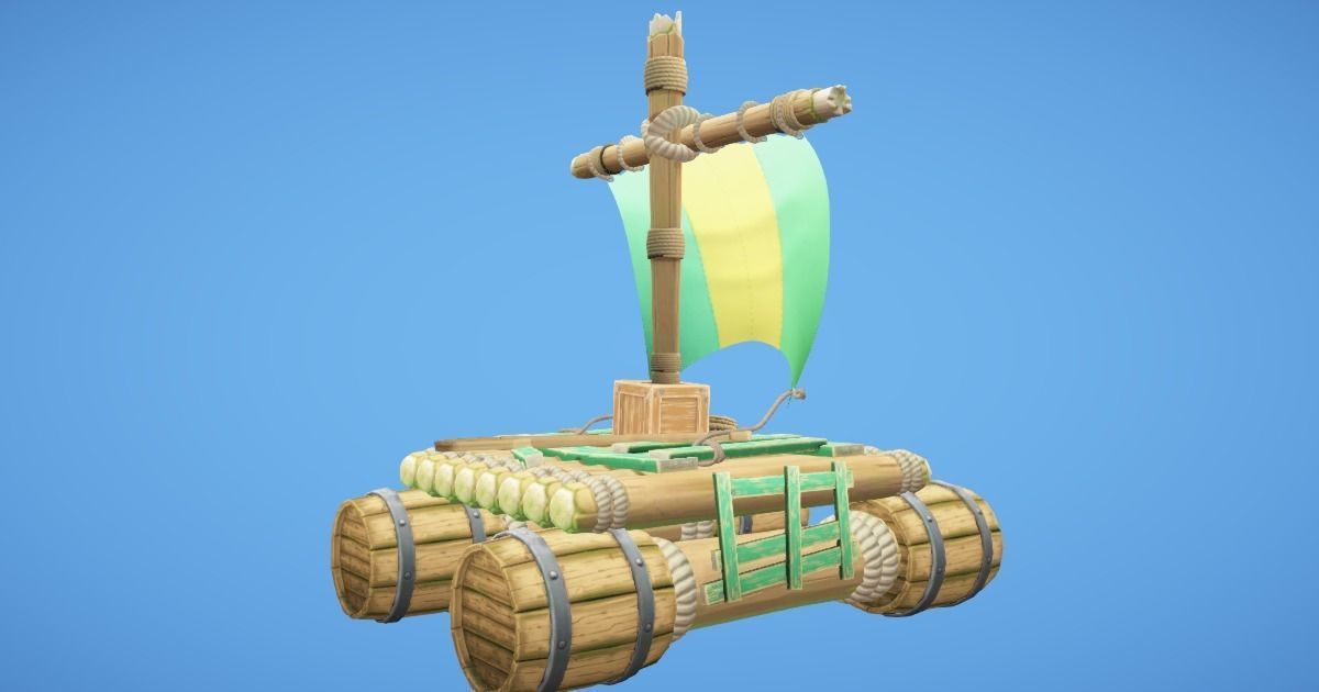 3D model Raft Hand-Painted VR / AR / low-poly | CGTrader