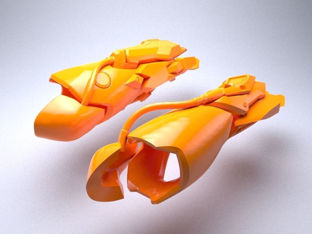 Bracers of Moira OverWatch 3D model 3D printable | CGTrader