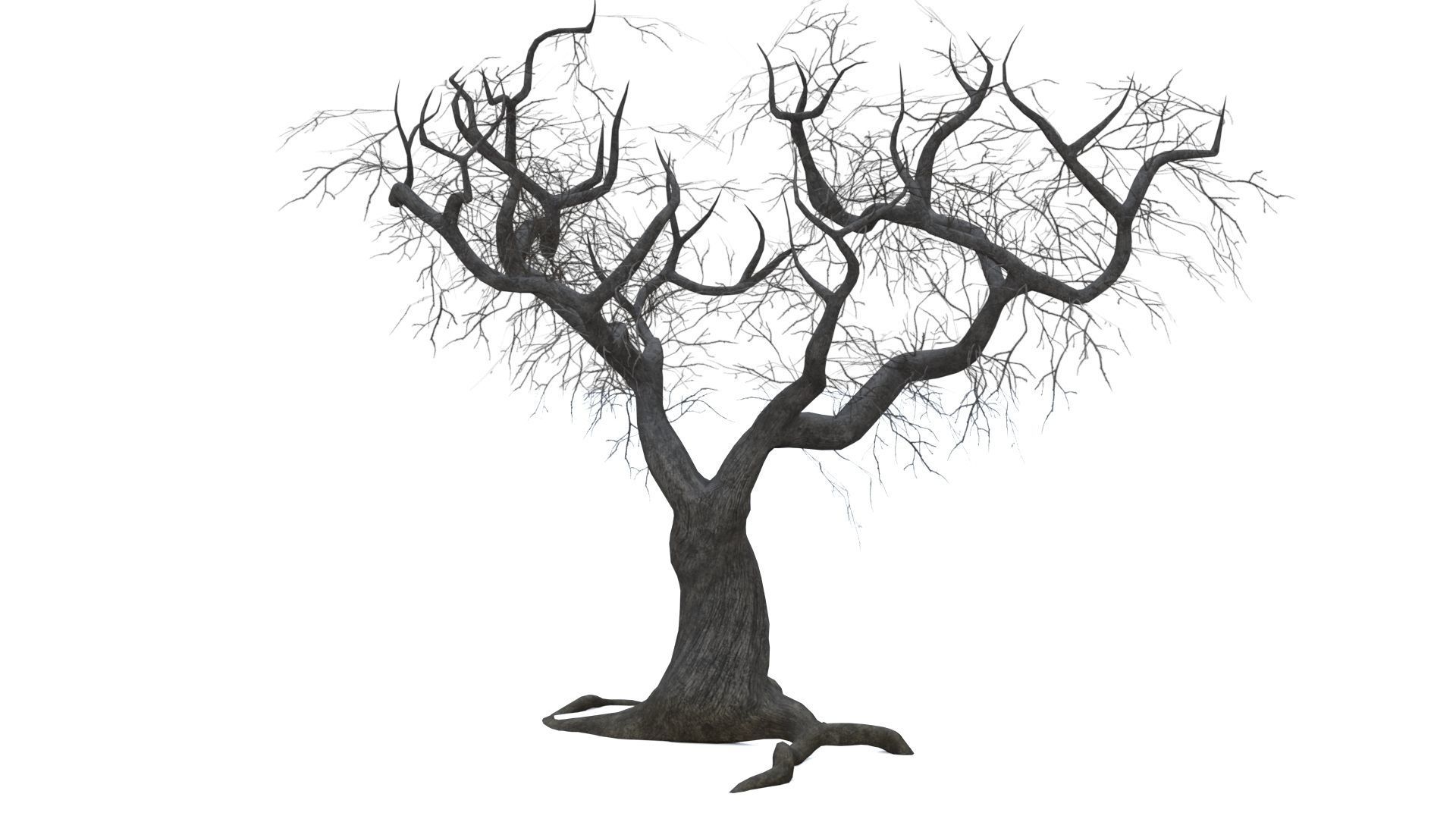 3D model Low Poly Creepy Dead Tree Foliage Pack With PBR Materials VR ...