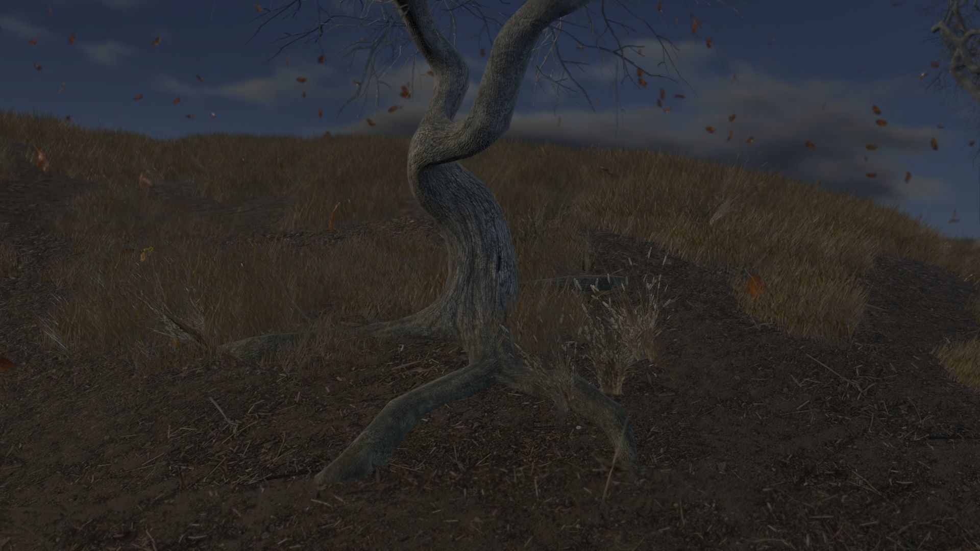 3D model Low Poly Creepy Dead Tree Foliage Pack With PBR Materials VR ...