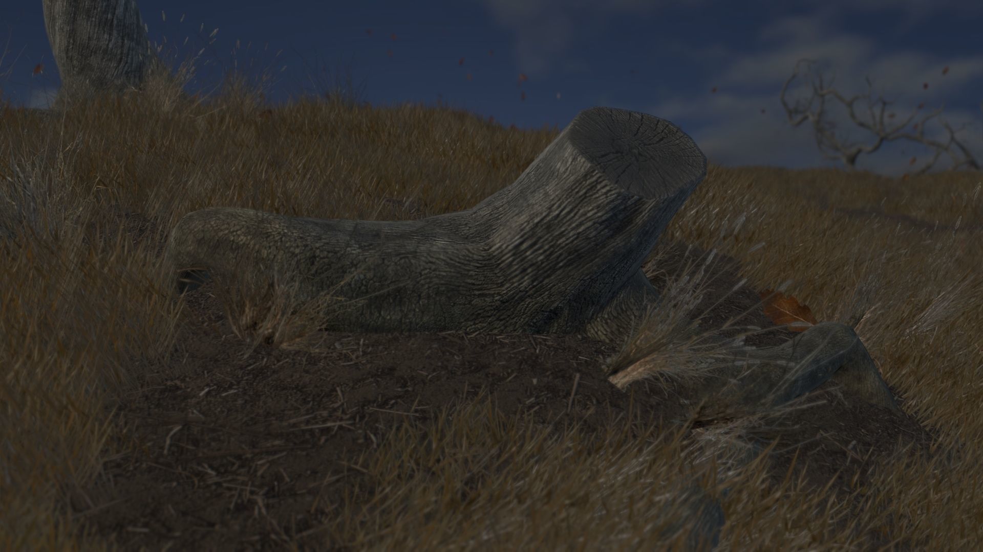 3D model Low Poly Creepy Dead Tree Foliage Pack With PBR Materials VR ...