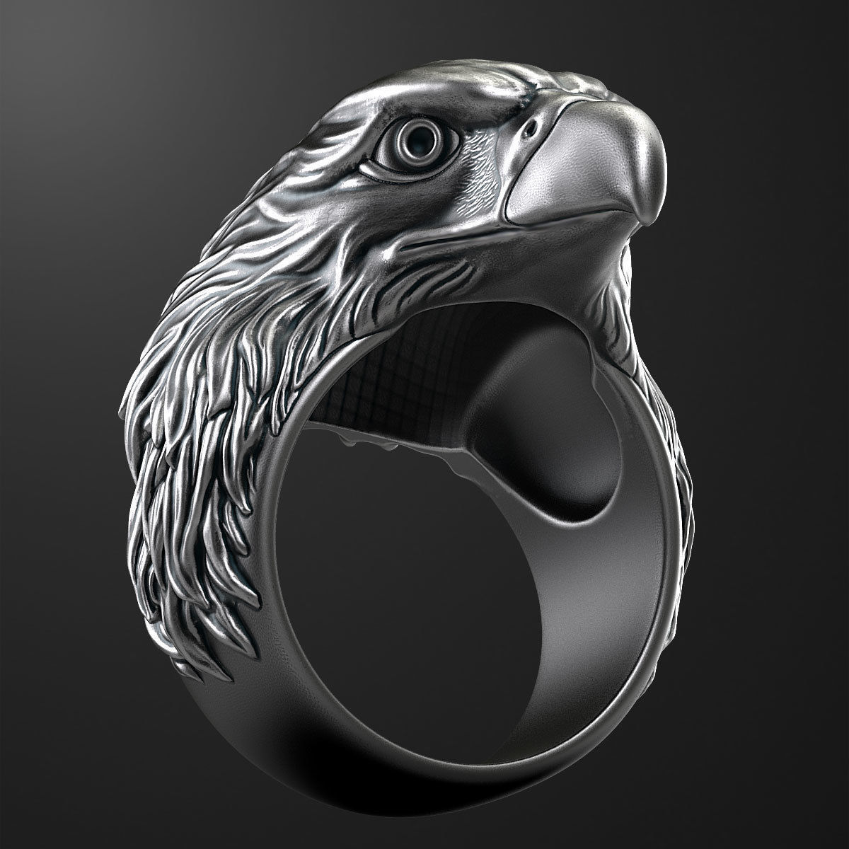Eagle ring 3D print model 3D model 3D printable | CGTrader
