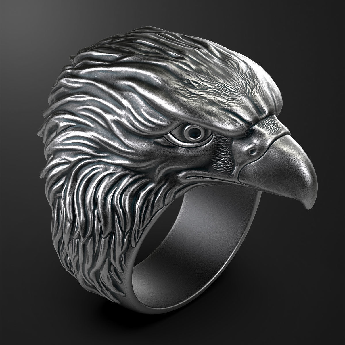 Eagle ring 3D print model 3D model 3D printable | CGTrader