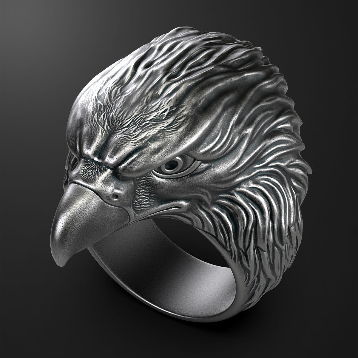 Eagle ring 3D print model 3D model 3D printable | CGTrader
