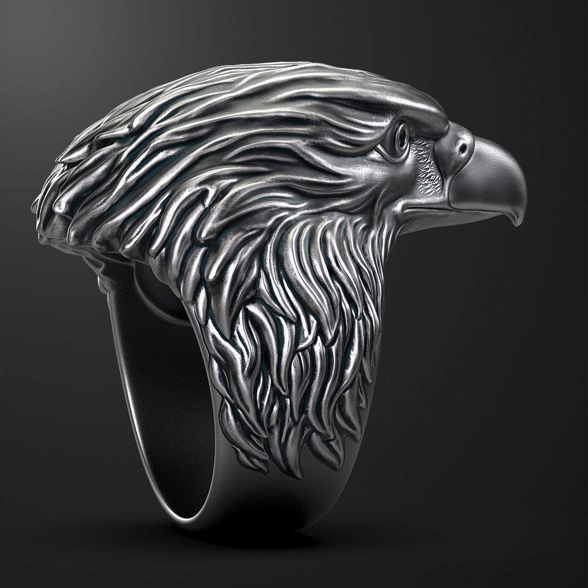 Eagle ring 3D print model 3D model 3D printable | CGTrader
