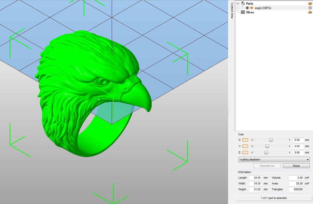 Eagle ring 3D print model 3D model 3D printable | CGTrader